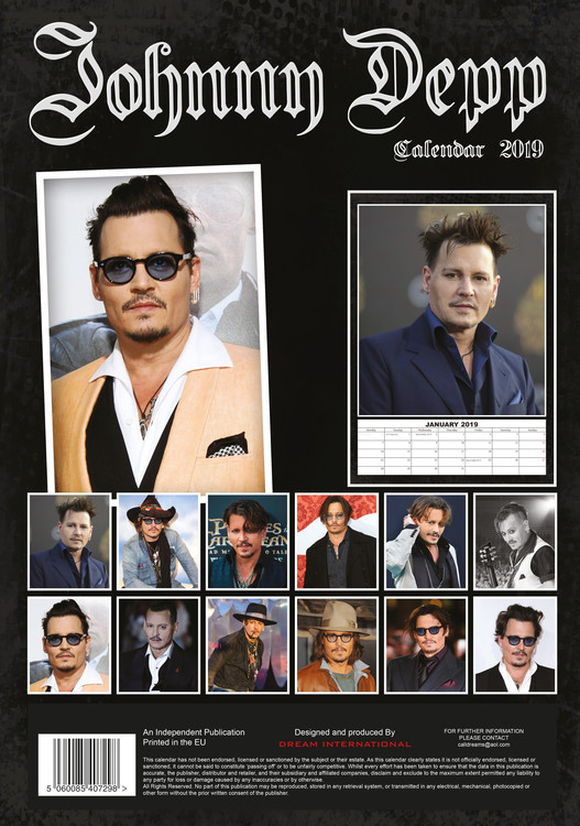 Johnny Depp - Veggkalendre 2024 | Kjøp hos Europosters