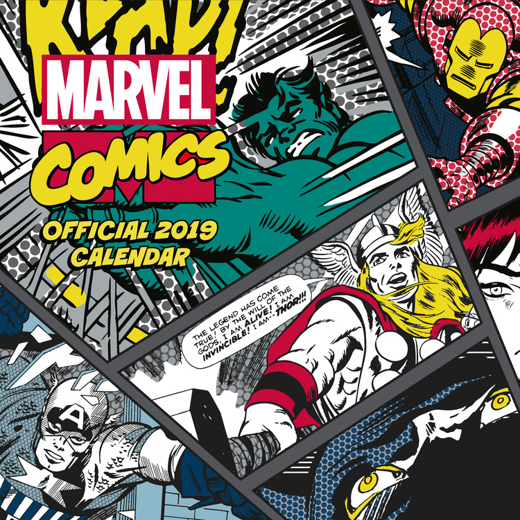 Marvel Comics - Wandkalender 2019 | Kaufen bei Europosters