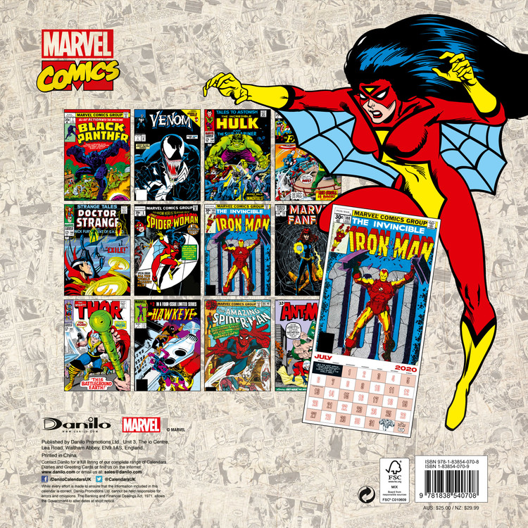 Marvel Comics - Wandkalender 2020 | Kaufen bei Europosters