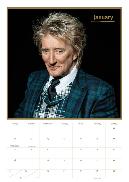 Rod Stewart - Wandkalender 2026 | Kaufen bei Europosters
