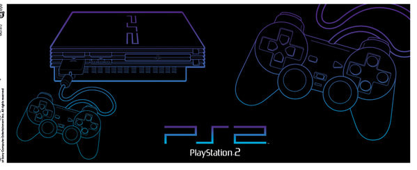 Kubek Playstation - PS2 Lineart | Pomysły na oryginalne prezenty
