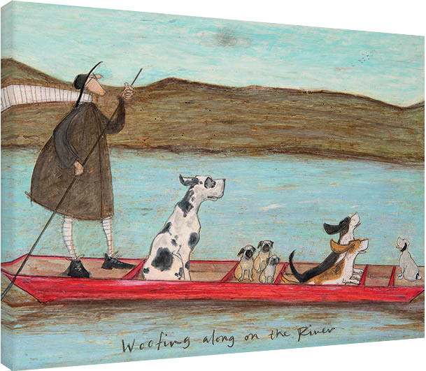 Leinwand Poster, Bilder Sam Toft - Woofing along on the River ...