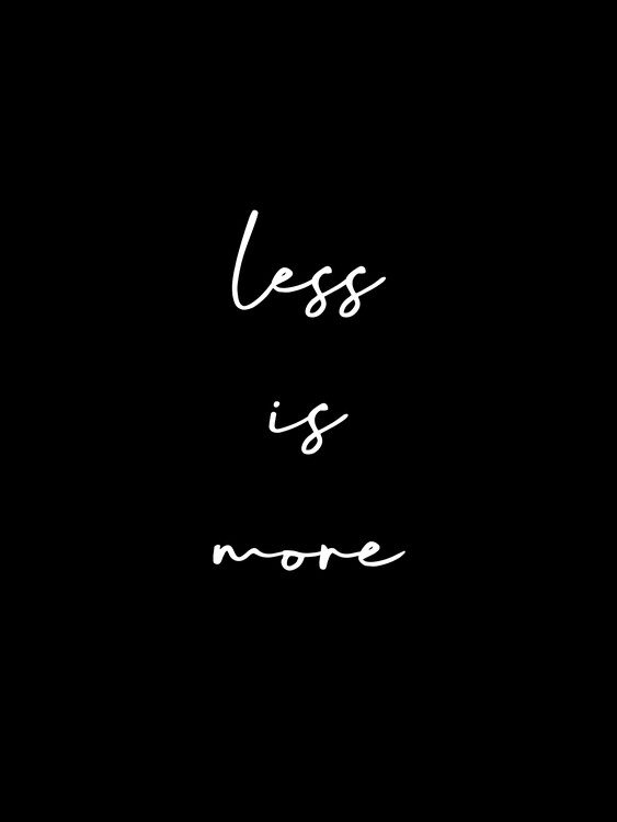 Wall Art Print | Less is more, Finlay & Noa | Europosters