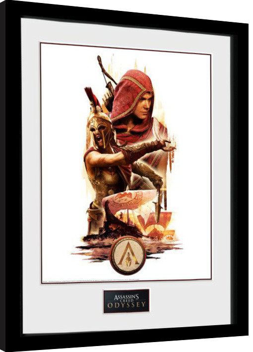 Assassins Creed Odyssey Collage Poster Incorniciato Quadro Su