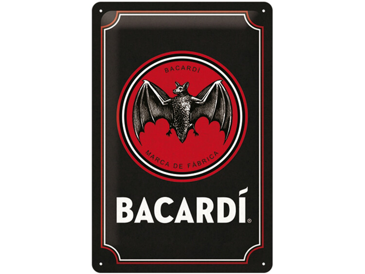 Bacardi - Black Logo | Collectible retro metal signs for your wall