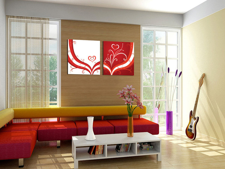 Modern design - the heart Tableau Mural | Acheter-le sur Europosters.fr