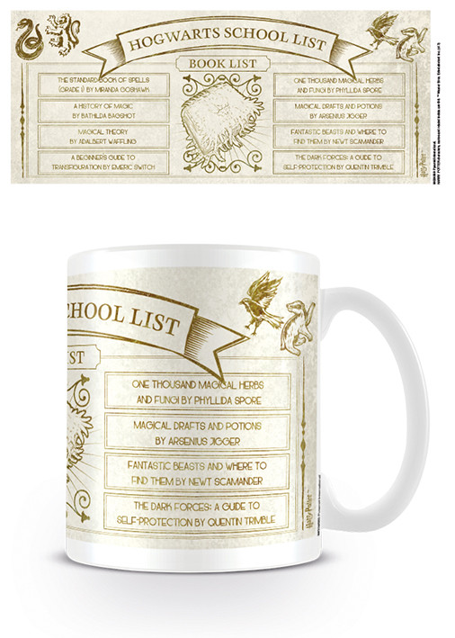 Koffie mok Harry Potter - Hogwarts School List Books | Tips voor ...