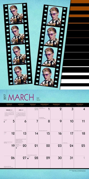 David Bowie - Falinaptárak 2018 | Vedd meg az Europosters