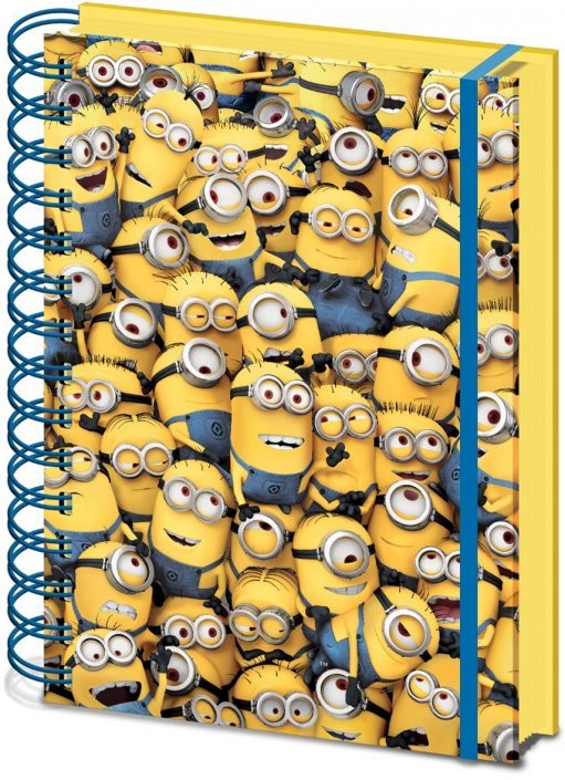 Notebook, journal Minions (Despicable Me) - Many Minions A5 notebook ...