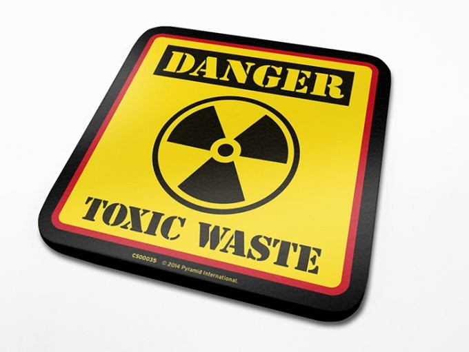 Onderzetter Danger Toxic Waste | Tips voor originele cadeaus