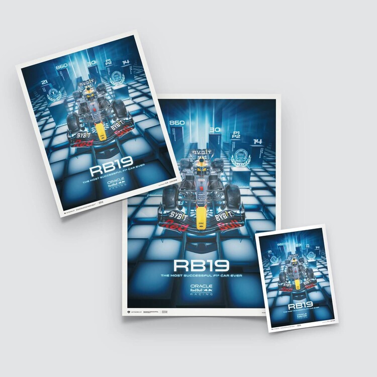 Art Print Oracle Red Bull Racing - RB19 - The Most Successful F1 Car ...