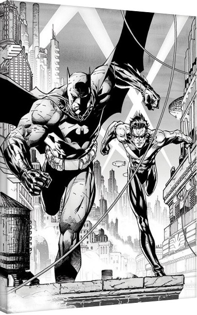 Cuadros en lienzo DC Comics - Batman & Nightwing | Decoraciones de la pared | Posters.es