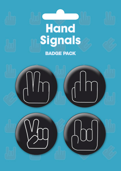 Set placek HAND SIGNALS | Tipy na originální dárky