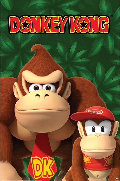 Nintendo - Donkey Kong And Diddy Kong Plakat, Poster online på Europosters