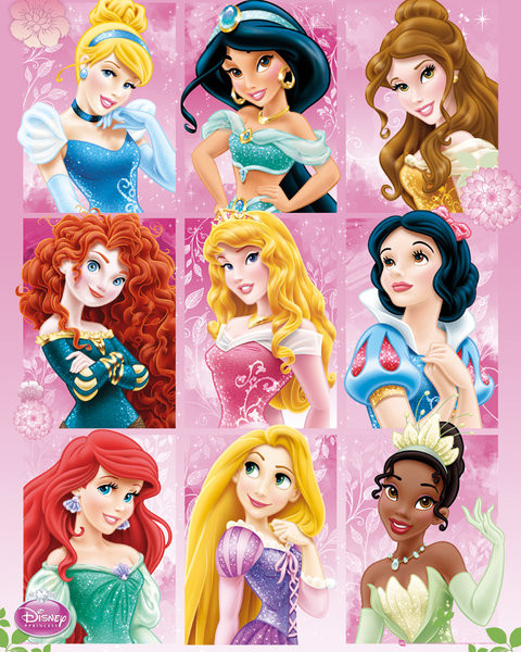 Plakát, Poszter DISNEY PRINCESS – grid | Faliposzterek | 3+1 INGYEN ...