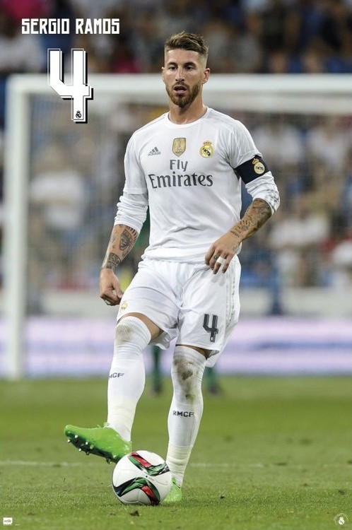 Plakat, Obraz Real Madrid 2015/2016 - Sergio Ramos accion | Plakaty ...