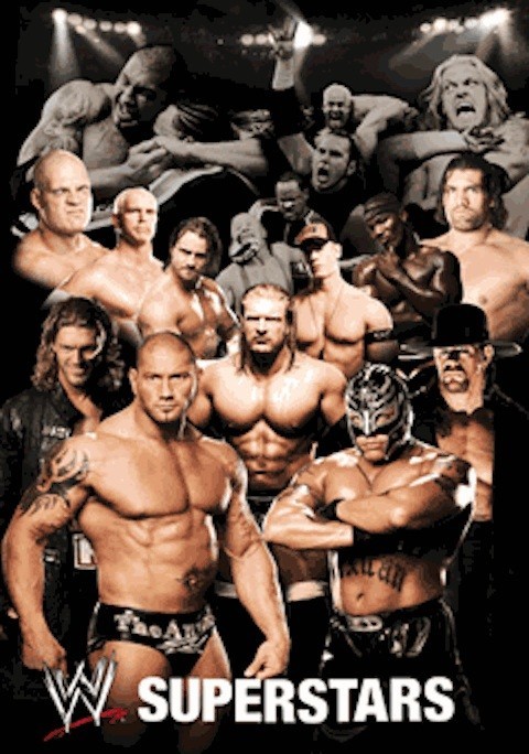 WWE - collage 3D Plakat 3D | Kup na Posters.pl