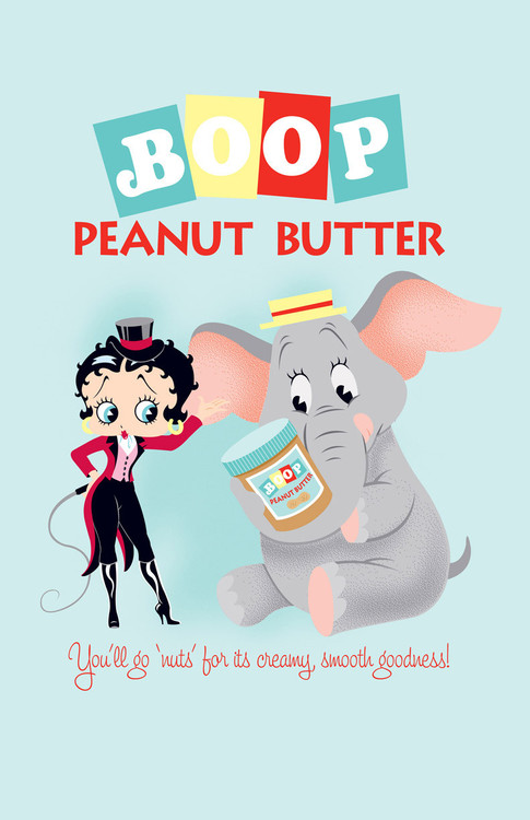 BETTY BOOP PEANUT BUTTER | Plaques vintage en métal à accrocher au mur
