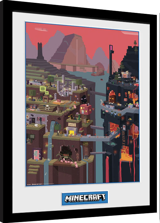 Minecraft - World Framed poster | Buy at Europosters