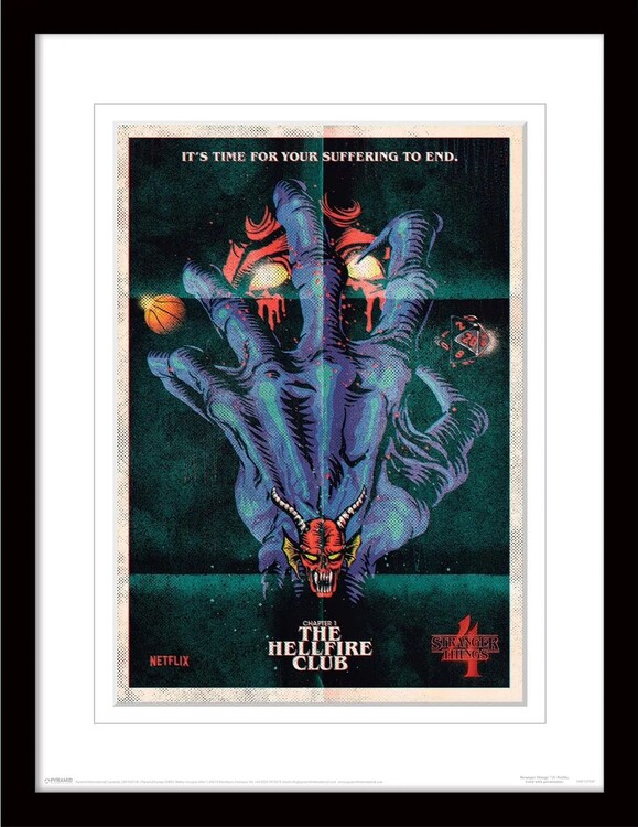 Stranger Things 4 - The Hellfire Club Framed poster | Buy at Europosters