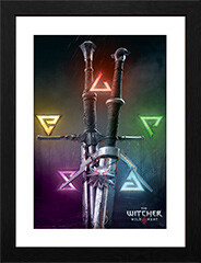 The Witcher - Signs & Swords Framed poster | Buy at UKposters