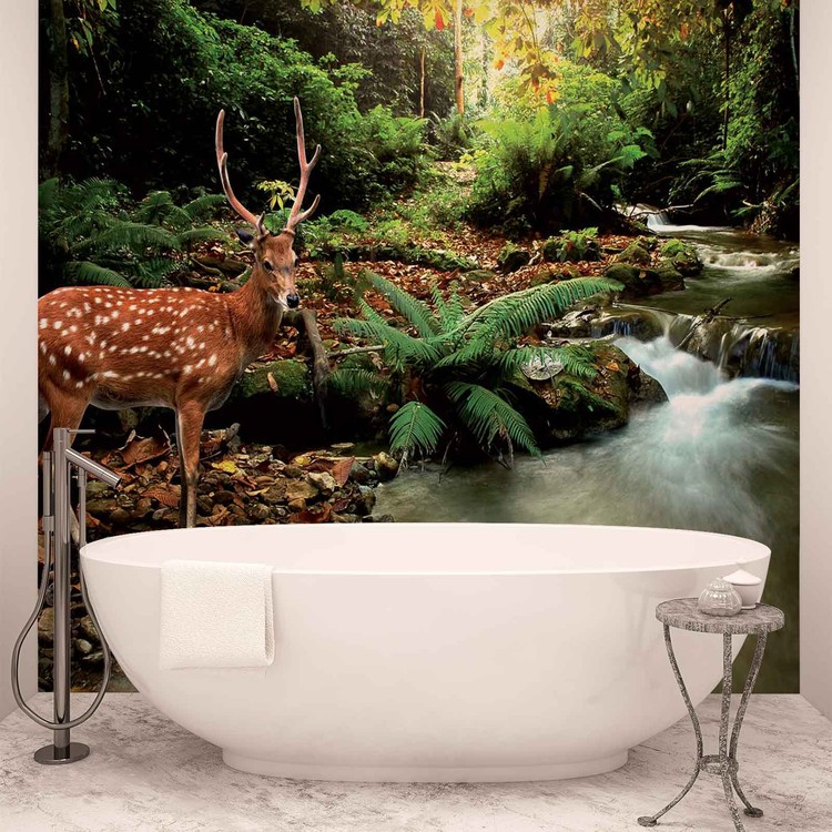 Fotomurale, carta da parati Cervo nella Foresta | Europosters