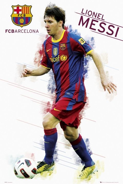Poster, Quadro Barcelona - Messi 2010/2011 | Poster sul muro | 3+1 ...