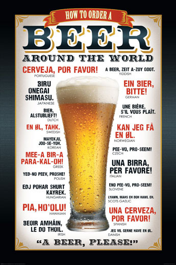 Plakat Beer please | Poster an der Wand | 3+1 GRATIS | Europosters