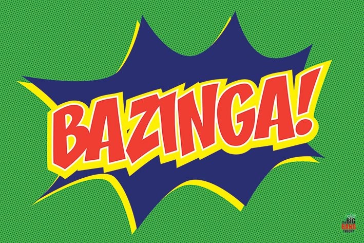 Plakat BIG BANG THEORY - bazinga icon | Poster an der Wand | 3+1 GRATIS ...