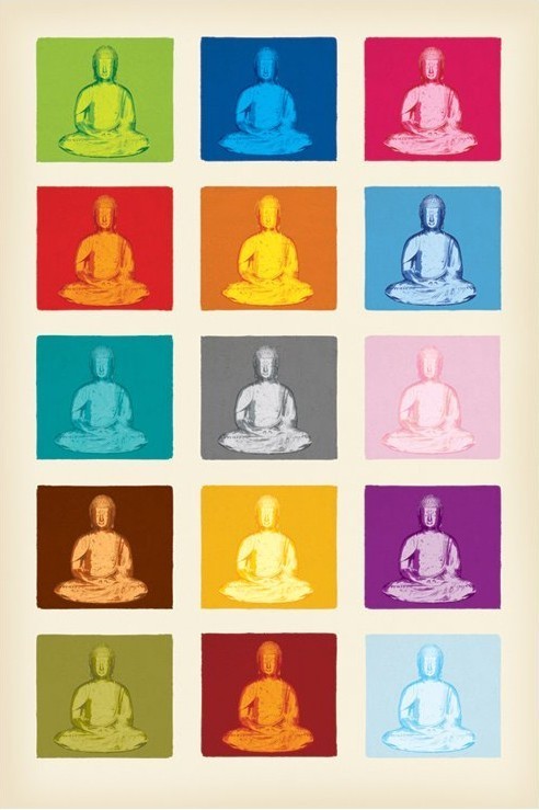 Buddha - pop art Poster, Plakat | Kaufen bei Europosters