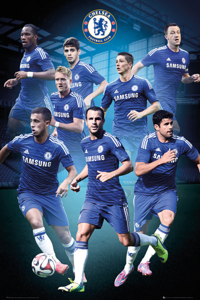 Poster, Quadro Chelsea FC - Players 14/15 | Poster sul muro | 3+1 ...