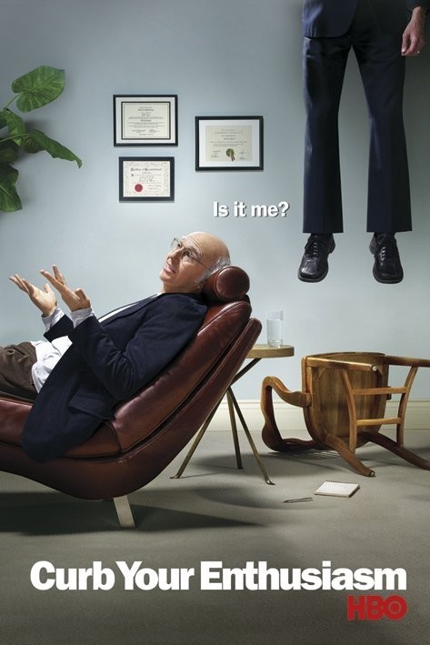 Plakat CURB YOUR ENTHUSIASM | Poster an der Wand | 3+1 GRATIS | Europosters