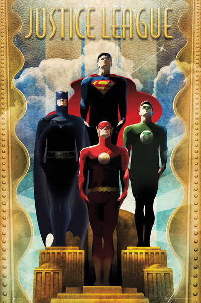 DC Comics - Team Art Deco Poster, Plakat | Kaufen bei Europosters