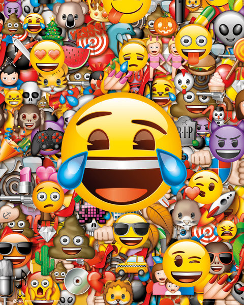 Plakat Emoji - Collage | Poster an der Wand | 3+1 GRATIS | Europosters