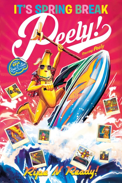 Poster, Affisch Fortnite - Spring Break Peely | Affischer på vägg | 3+1 ...