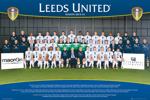 Leeds United AFC - Team Photo 13/14 Poster, Plakat | Kaufen bei Europosters