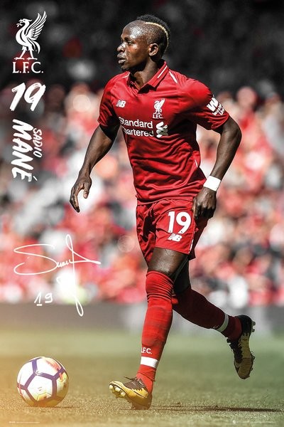 Plakat Liverpool - Mane 18-19 | Poster an der Wand | 3+1 GRATIS ...