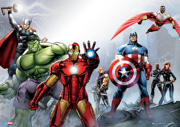 Plakat Marvel - Group | Poster an der Wand | 3+1 GRATIS | Europosters