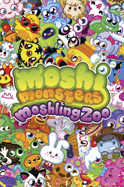 Plakat Moshi monsters - moshling zoo | Poster an der Wand | 3+1 GRATIS ...