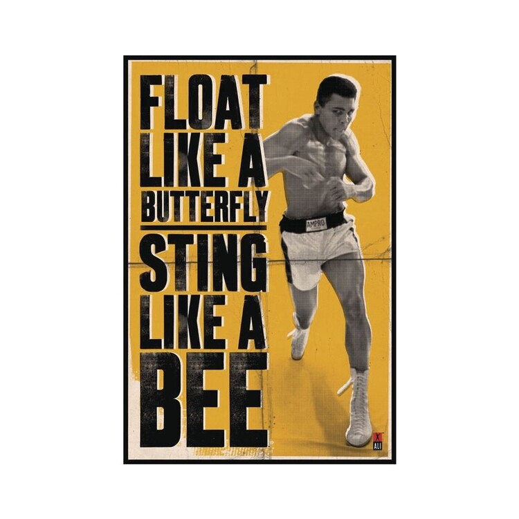 Poster, Quadro Muhammad Ali - Float and Sting | Poster sul muro | 3+1 ...