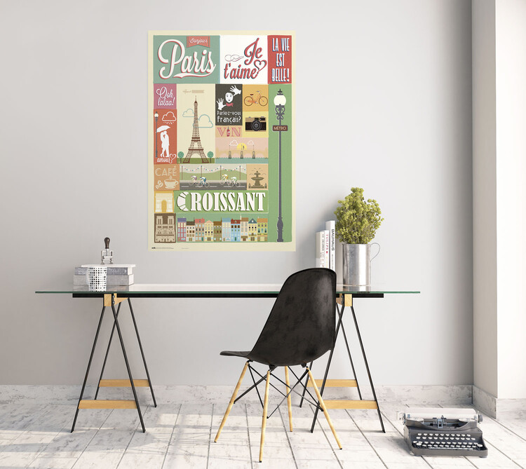 Paris - Collage Poster, Plakat | Kaufen bei Europosters