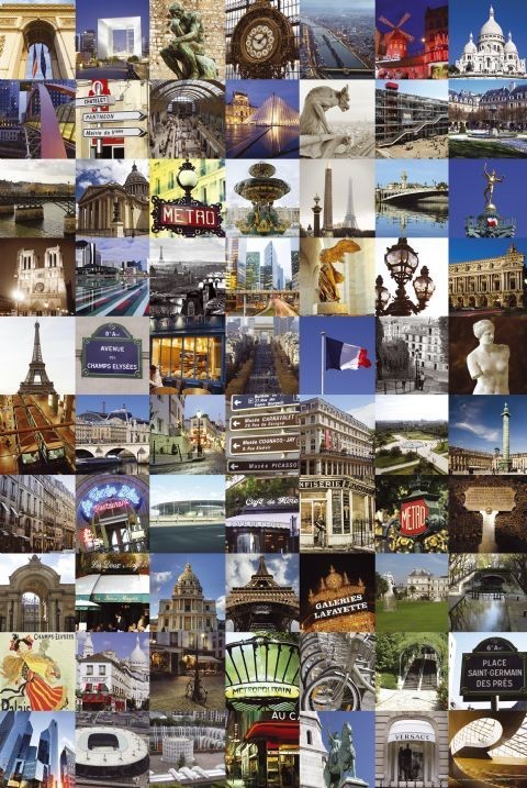 Paris - collage Poster, Plakat | Kaufen bei Europosters