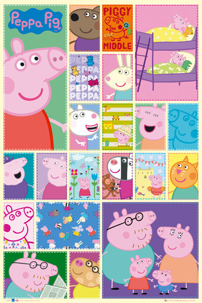 PEPPA PIG - grid Poster, Plakat | Kaufen bei Europosters