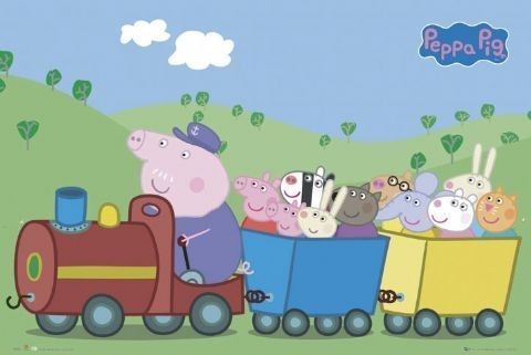Poster, Quadro PEPPA PIG - train | Poster sul muro | 3+1 GRATIS ...