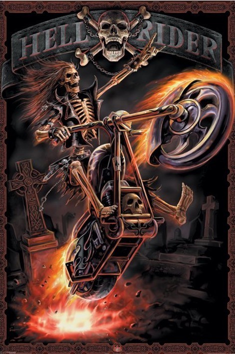 Poster, Quadro Spiral - hell rider | Poster sul muro | 3+1 GRATIS ...