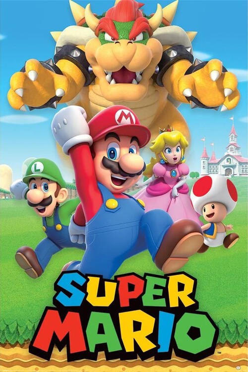 Poster, Quadro Super Mario - Character Montage | Poster sul muro | 3+1 ...