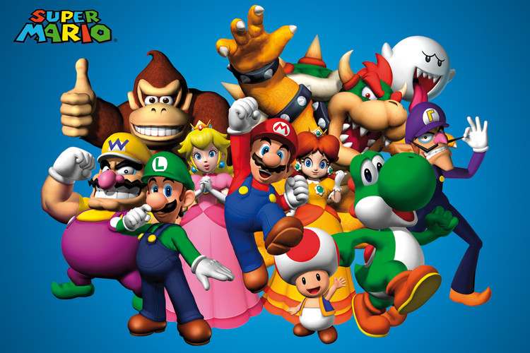 Poster, Affisch Super Mario | Affischer på vägg | 3+1 GRATIS | Europosters