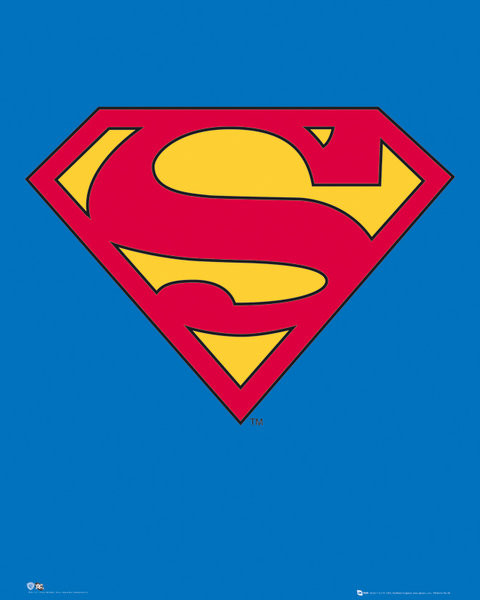 Plakat SUPERMAN - classic logo | Poster an der Wand | 3+1 GRATIS ...