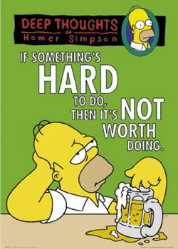 THE SIMPSONS - deep thoughts Poster, Plakat | Kaufen bei Europosters
