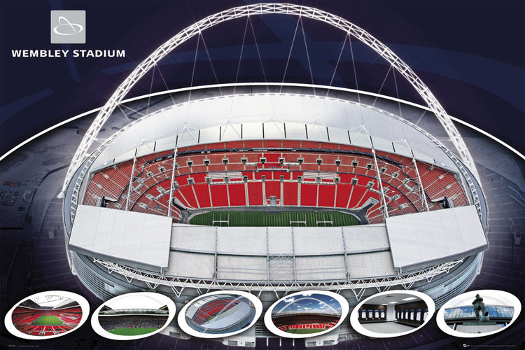 Plakat Wembley - stadion | Poster an der Wand | 3+1 GRATIS | Europosters
